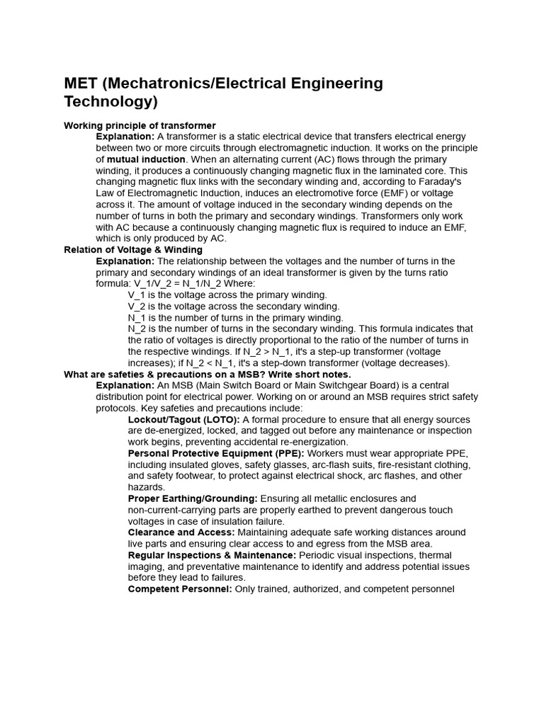 Explain It Again All Questions As The Same PDF | PDF | Transformer ...