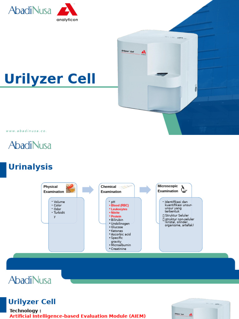 Urilyzer Cell Presentation (Via) | PDF | Medical Specialties