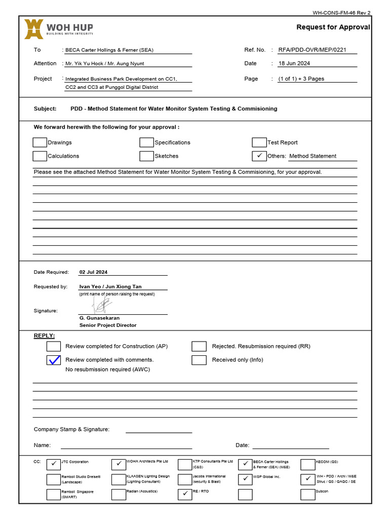 Rfa PDD Ovr Mep 0221 - Beca - Awc | PDF | Fire Sprinkler System