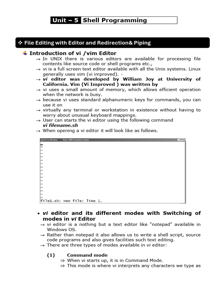 Ch-5 Shell Programming | PDF | Parameter (Computer Programming) | Command Line Interface