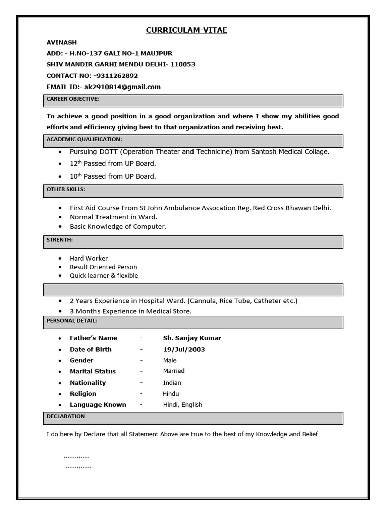 Avinash Resume | PDF