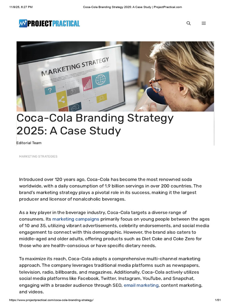 Coca-Cola Branding Strategy 2025_ a Case Study _ ProjectPractical.com ...