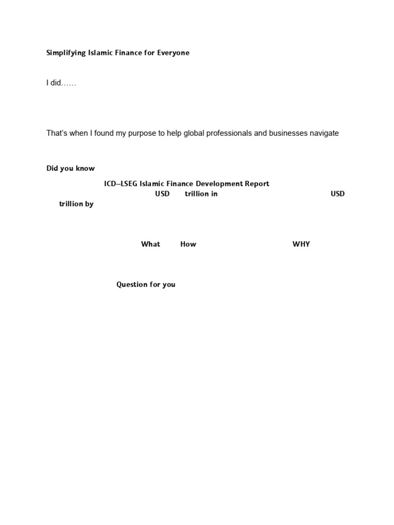 Understanding Islamic Finance Simplified | PDF