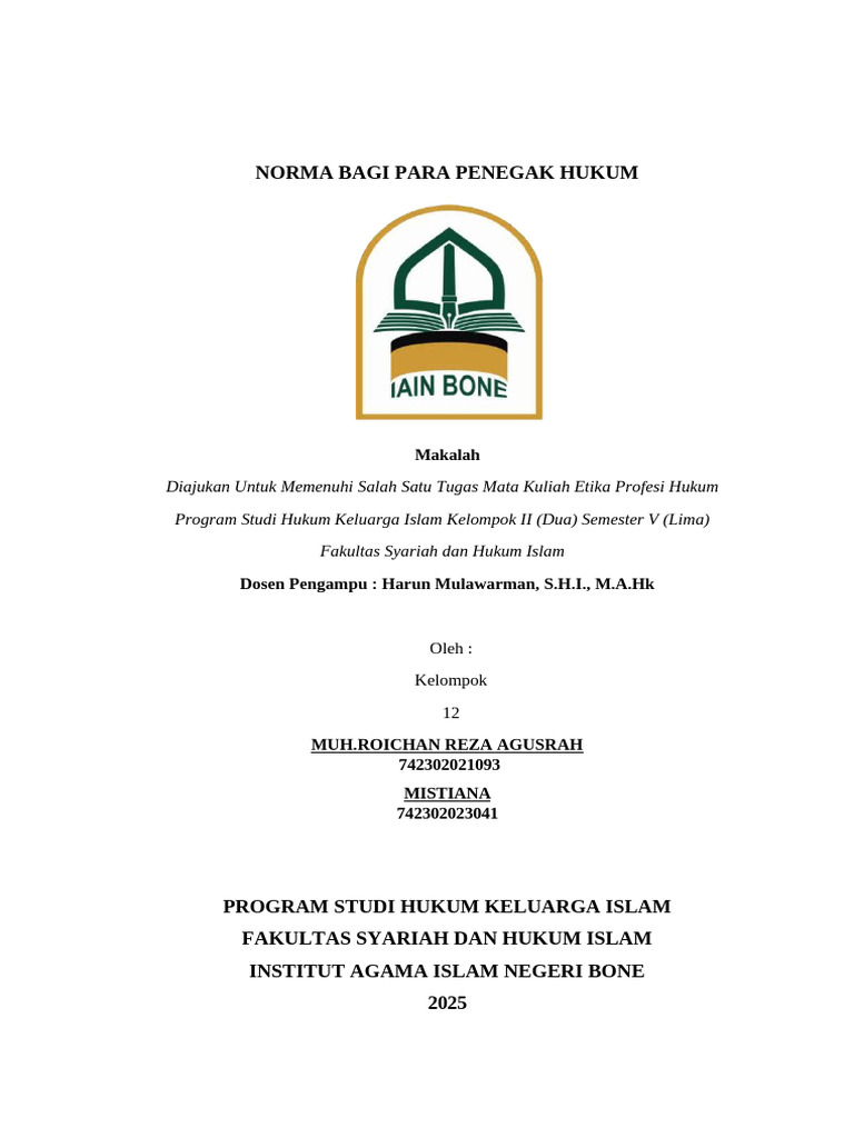 Kode Etik Profesi Hukum Klp 8-15[1] | PDF