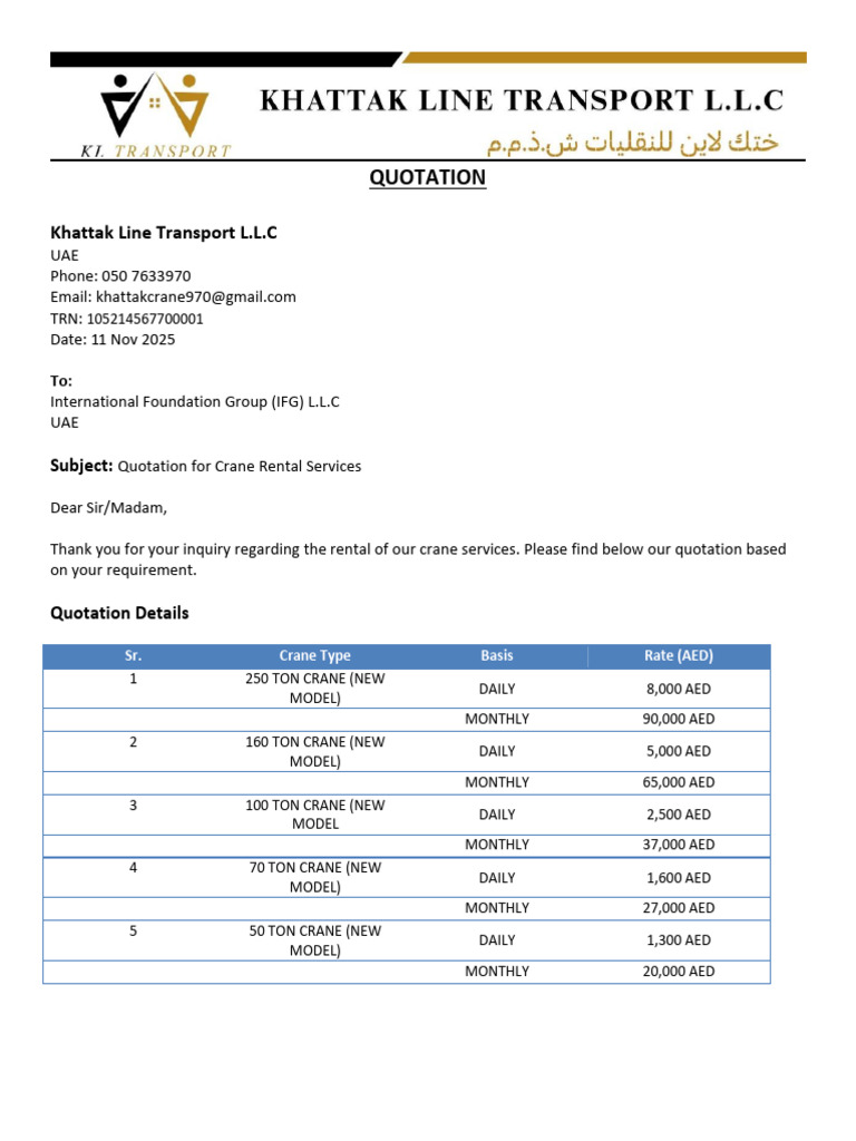 Quotation | PDF | Payments | Money