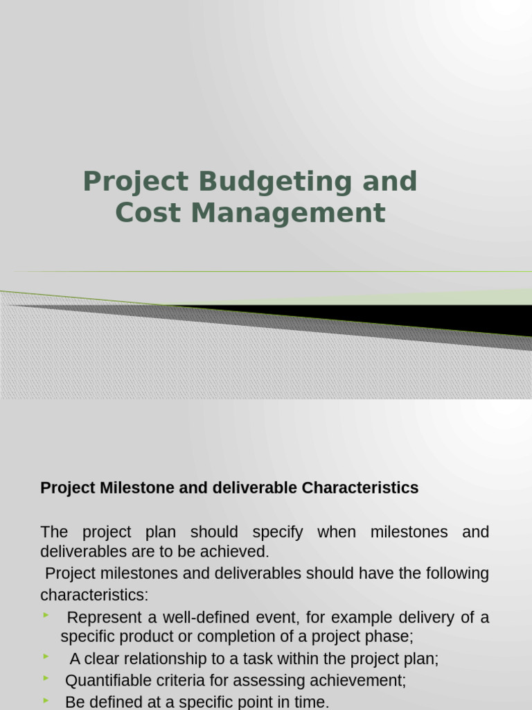 Project Budgeting and Cost Management Ev | PDF | Consumer Price Index