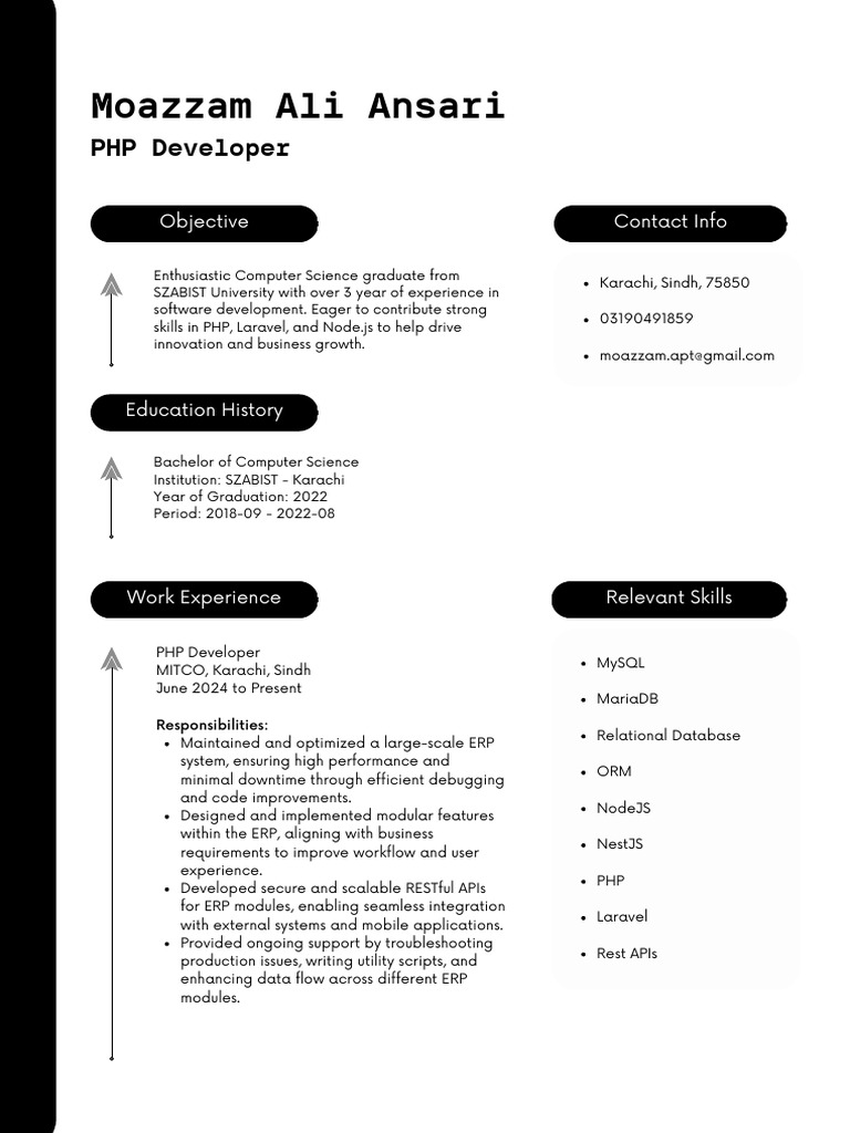 Moazzam Ali Ansari-1 | PDF | Software Development | Enterprise Resource Planning