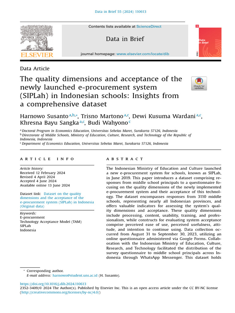 1-s2.0-S2352340924005808-main | PDF | Survey Methodology | Likert Scale