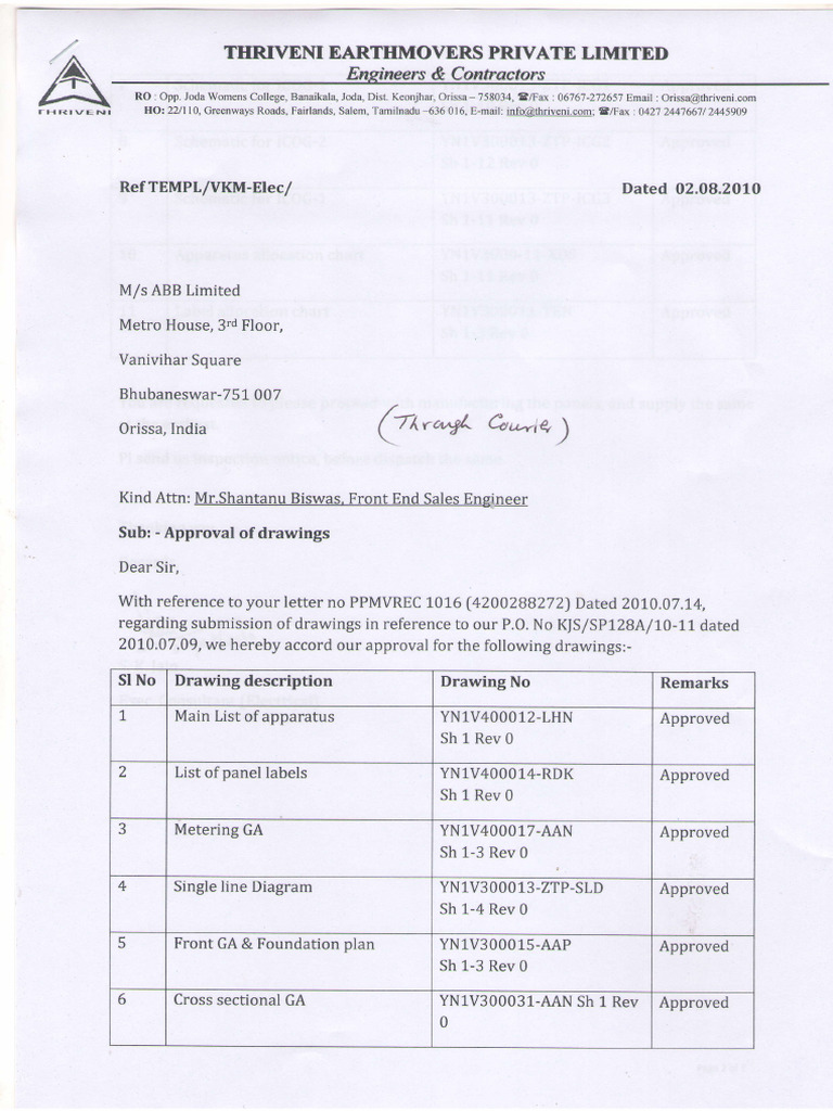Drawing Approval Letter | PDF | Infographics | Conceptual Model