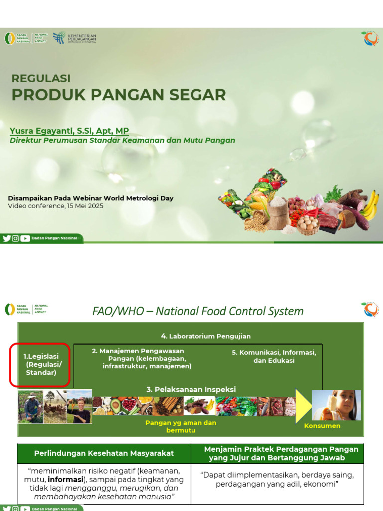 Materi Kebijakan Pangan Segar WMD 15mei 2025 | PDF