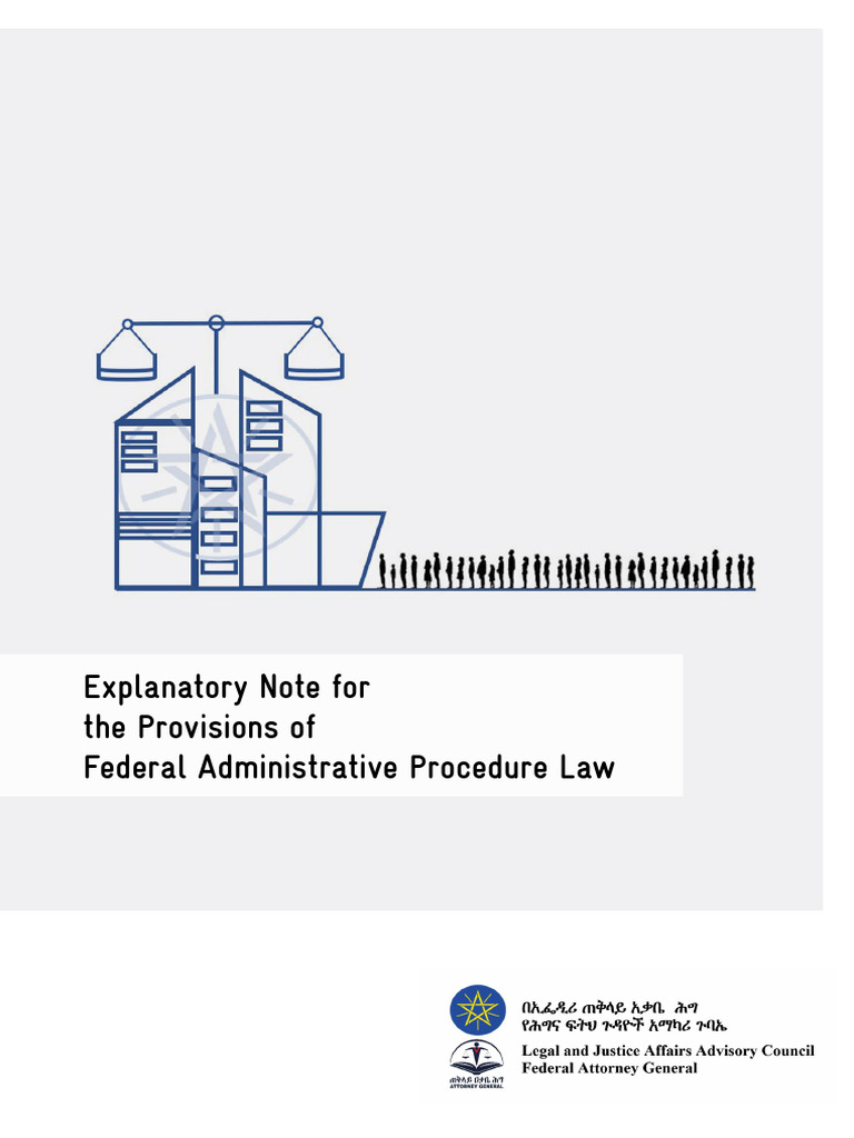 3 Explanatory Note for the Provisions of Federal Administrative | PDF ...