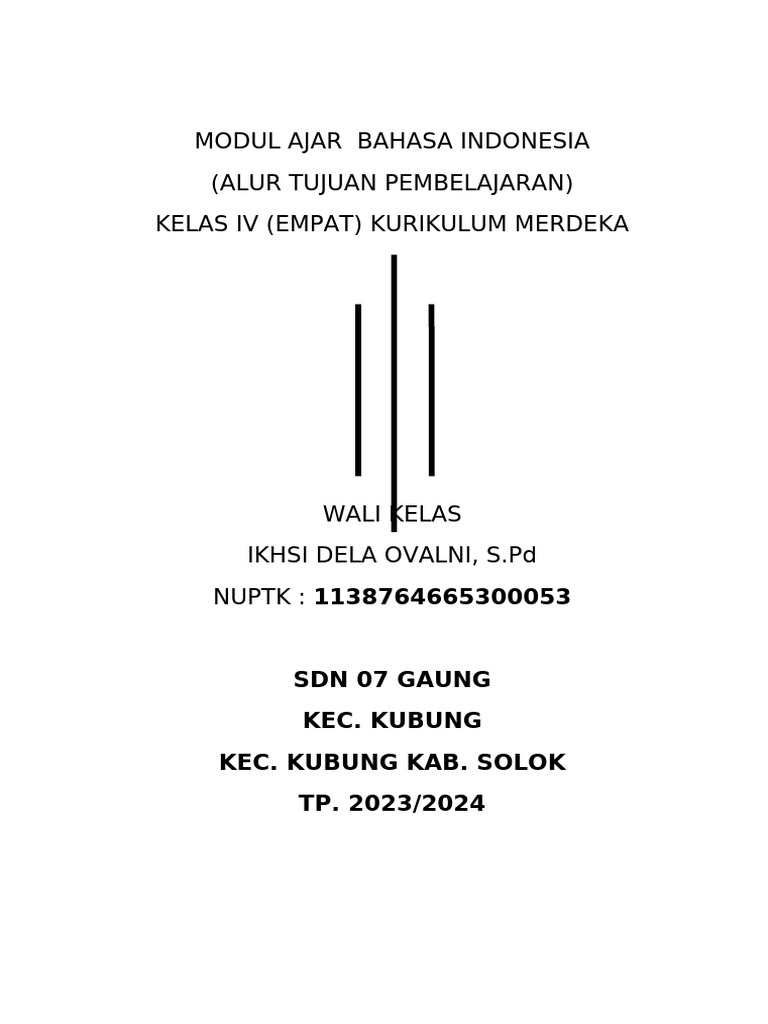Modul Ajar Kelas IV Kurikulum Merdeka | PDF