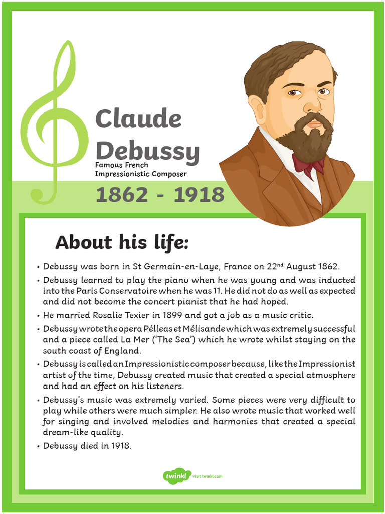 Claude Debussy: Life of an Impressionist Composer | PDF