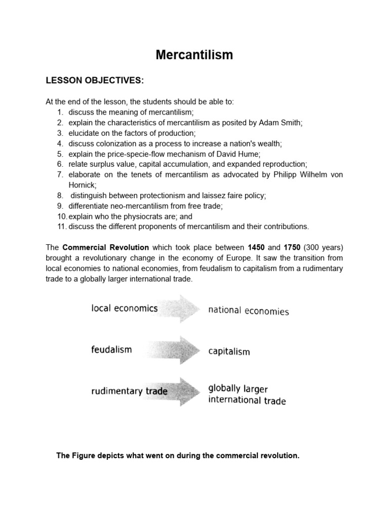 Mercantilism | PDF | Mercantilism | Free Trade