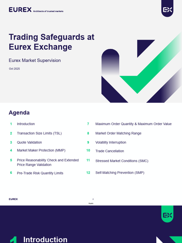 Eurex Exchange Trading Safeguards Guide | PDF | Option (Finance ...
