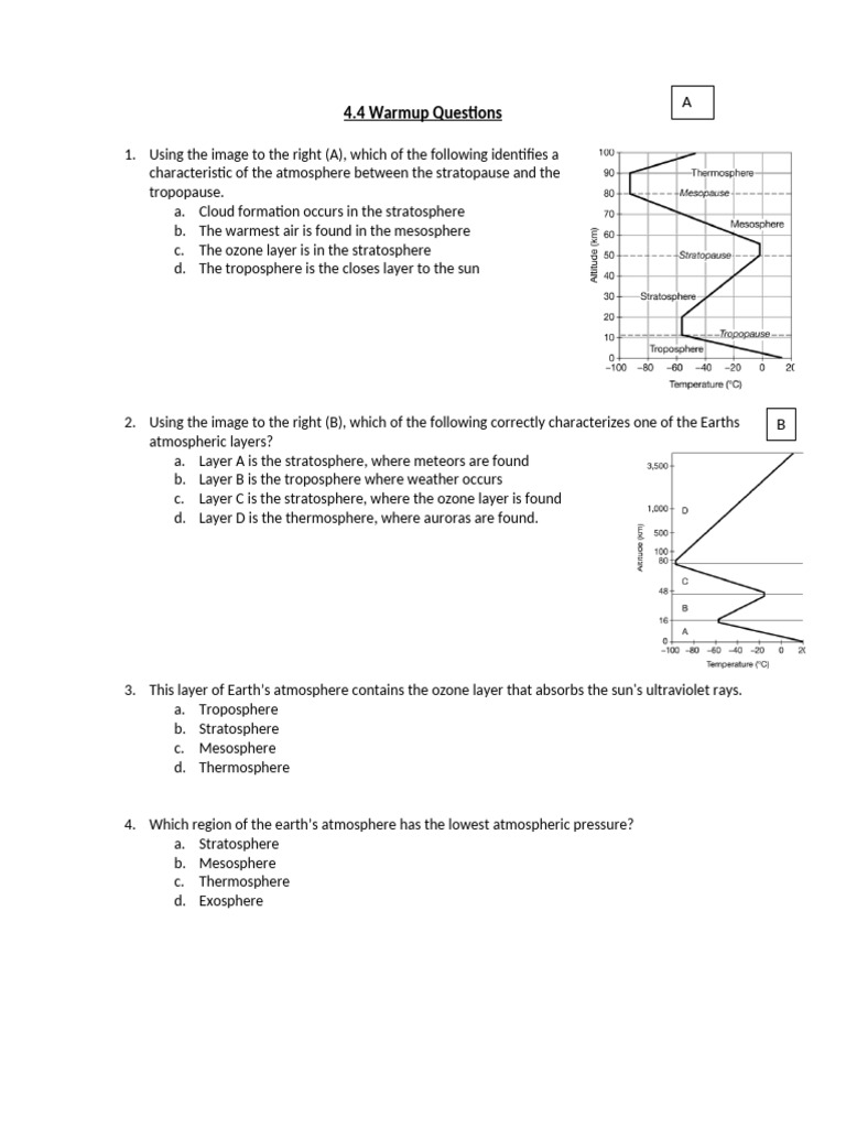 Earth's Atmosphere APES | PDF