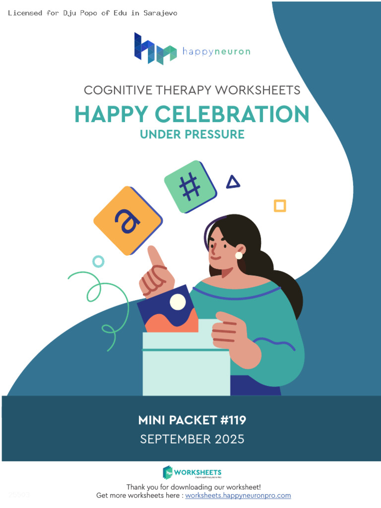 Mini Packet #119 | PDF | Attention | Executive Functions