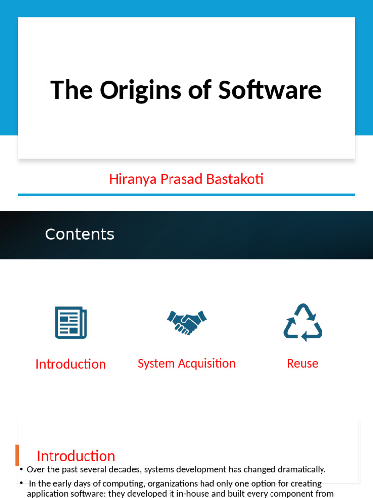 Understanding Software Origins and Acquisition | PDF | Outsourcing ...