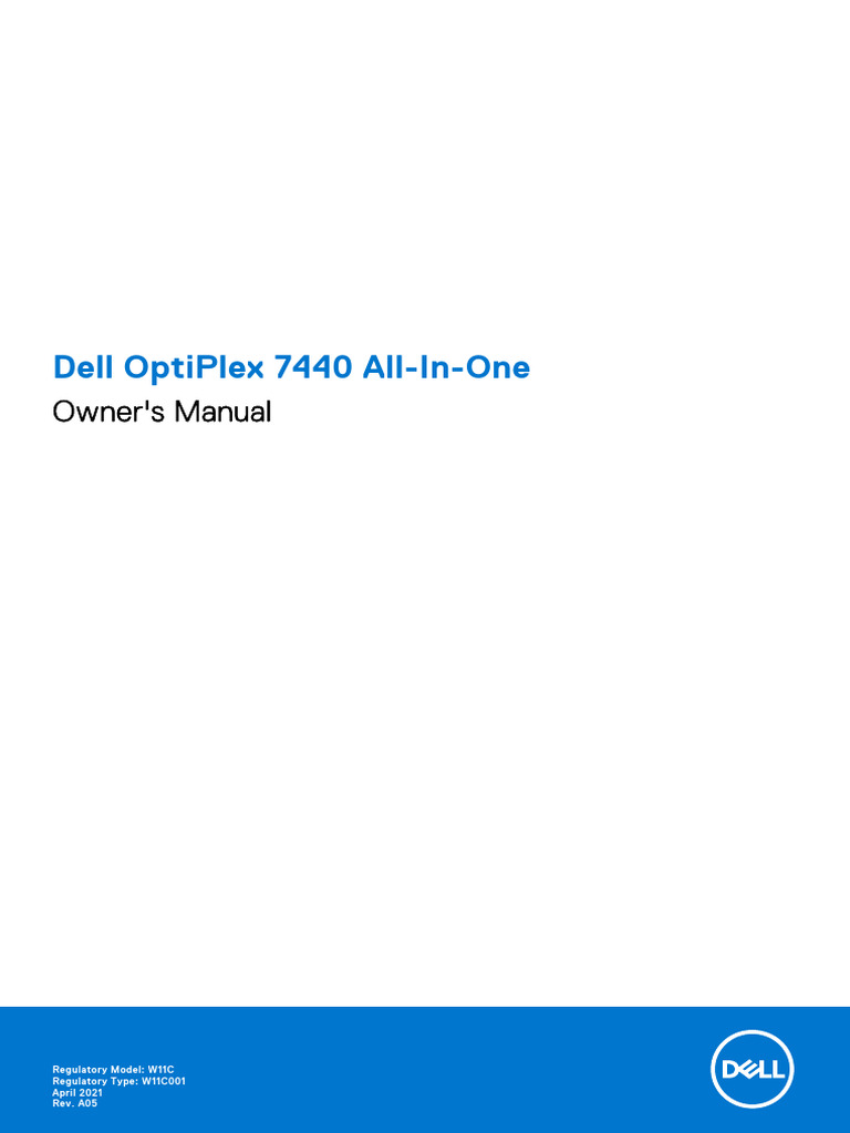 Dell OptiPlex 7440 AIO Owner's Manual | PDF | Electrical Connector ...