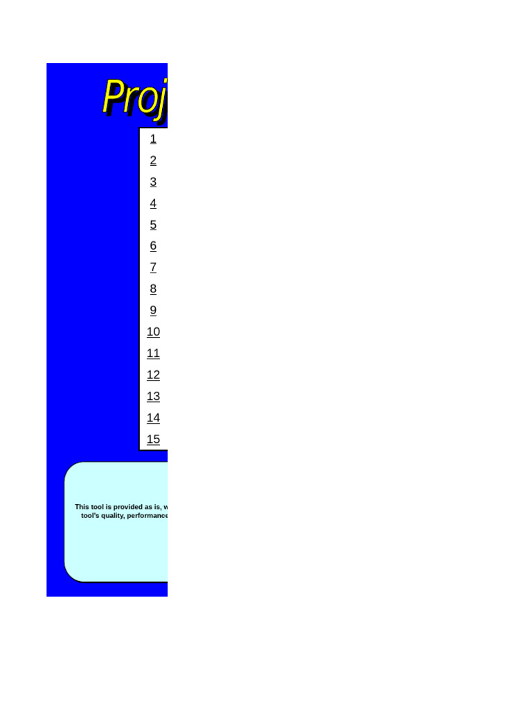 Tool Project Manager | PDF | Return On Investment | Business