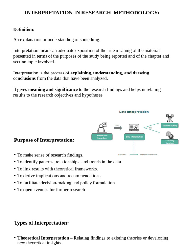 Research Methodology: Interpretation & Instrumentation | PDF | Theory ...