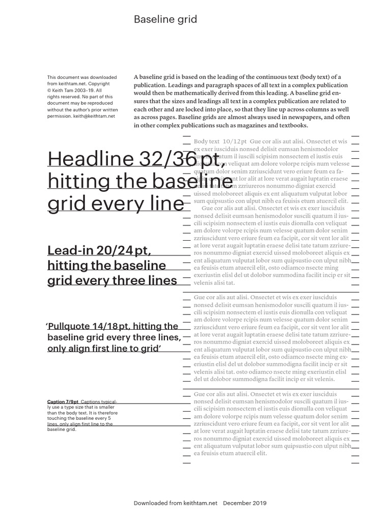 Understanding Baseline Grids in Design | PDF | Typography | Text