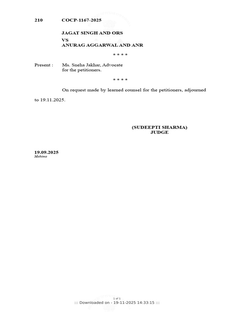 Cocp 1167 2025 19 09 2025 Interim Order | PDF