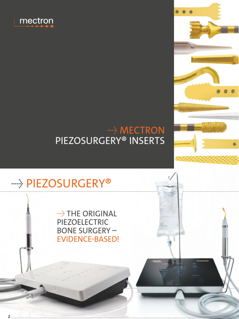 Piezosurgery Inserts Mectron | PDF | Dental Implant | Dentistry