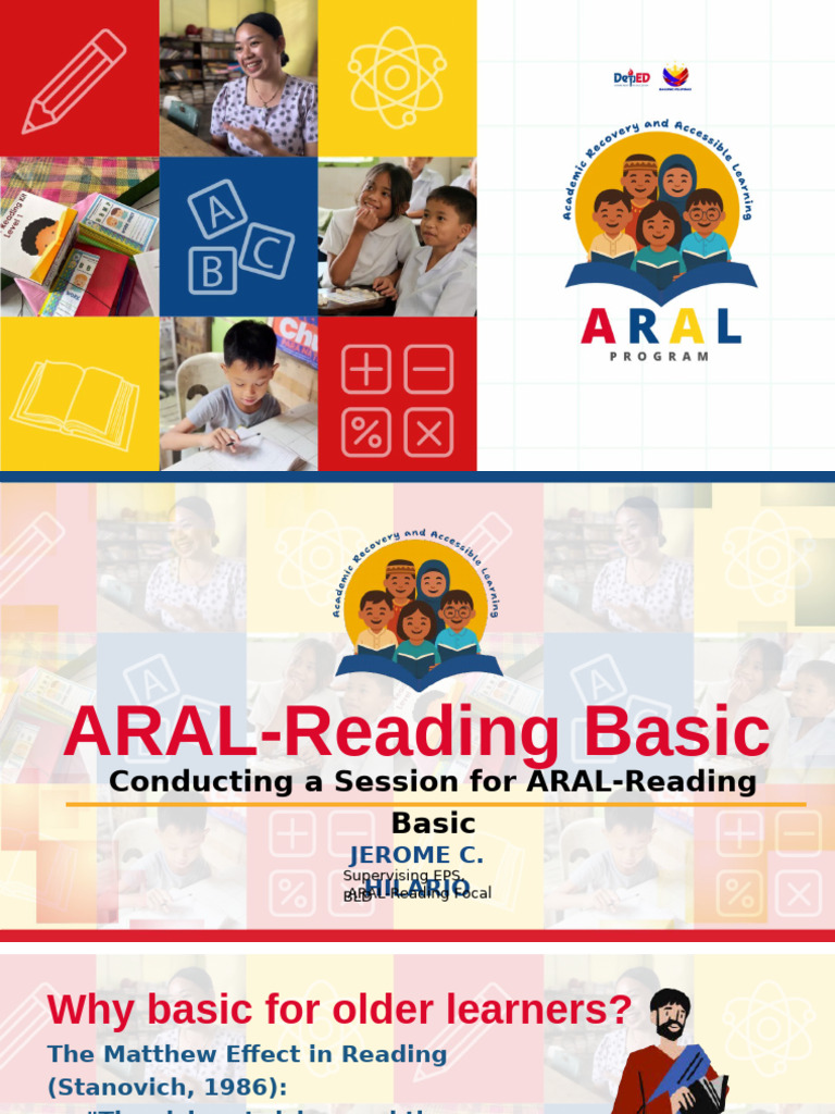 Session 4 - Conducting A Session For ARAL Reading (Basic) - Part 1 & 2 (Unpacking The ARAL ...