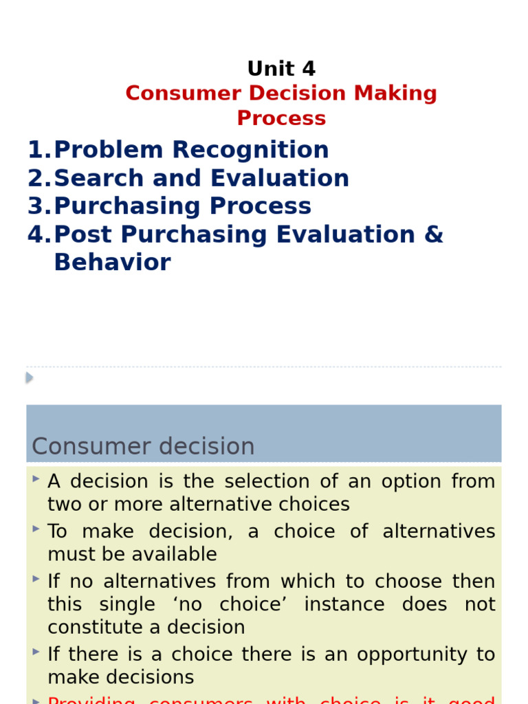 Consumer Decision-Making Process Explained | PDF | Choice | Brand