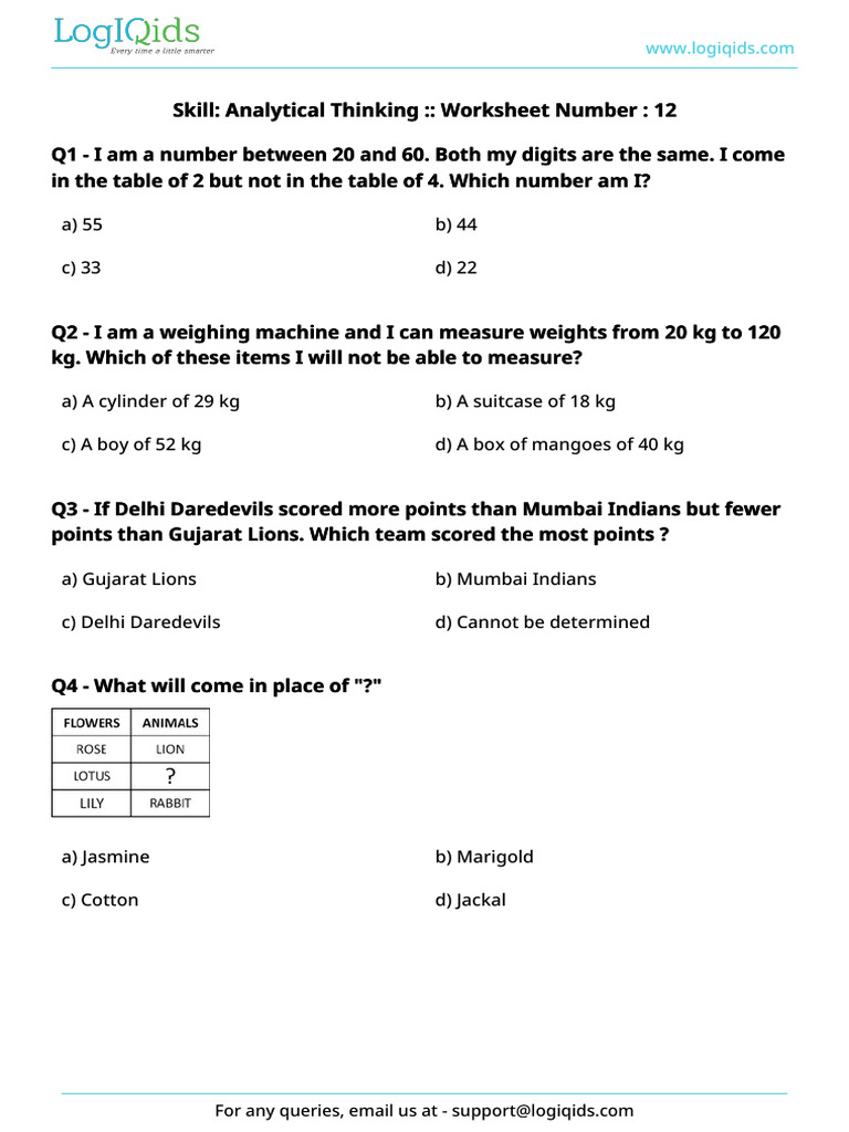 Worksheet (8) | PDF