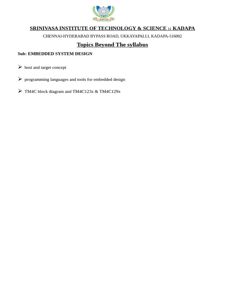 Topics Beyond the Syllabus-ESD | PDF