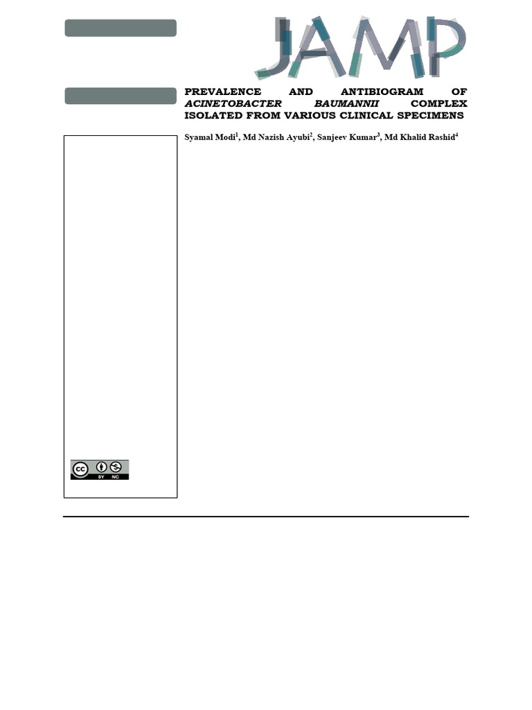 (2312. JAMP - Mehak) 541-545 | PDF | Antimicrobial Resistance ...