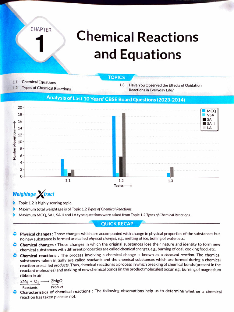 Chemical Reactions and Equations MTG | PDF | Chemical Reactions | Redox