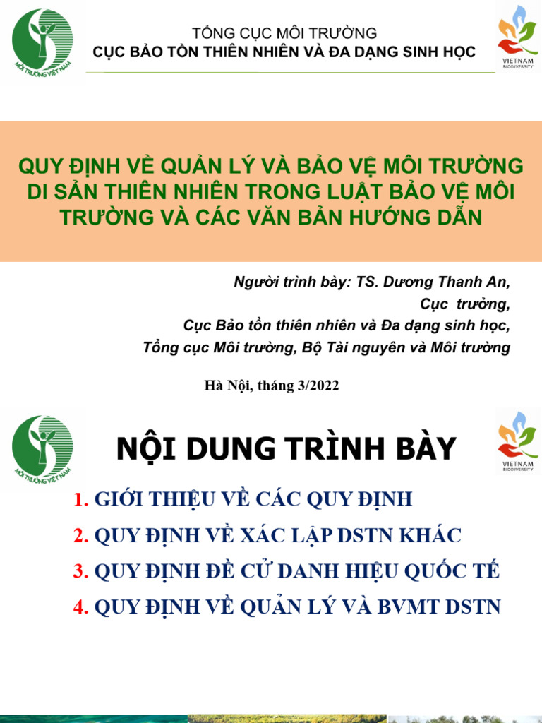 Chuyen de BVMT Di San Thien Nhien | PDF