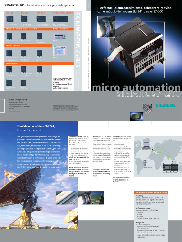2 - Folleto MOdulo Modem EM 241 | PDF | Módem | Industrias de servicio