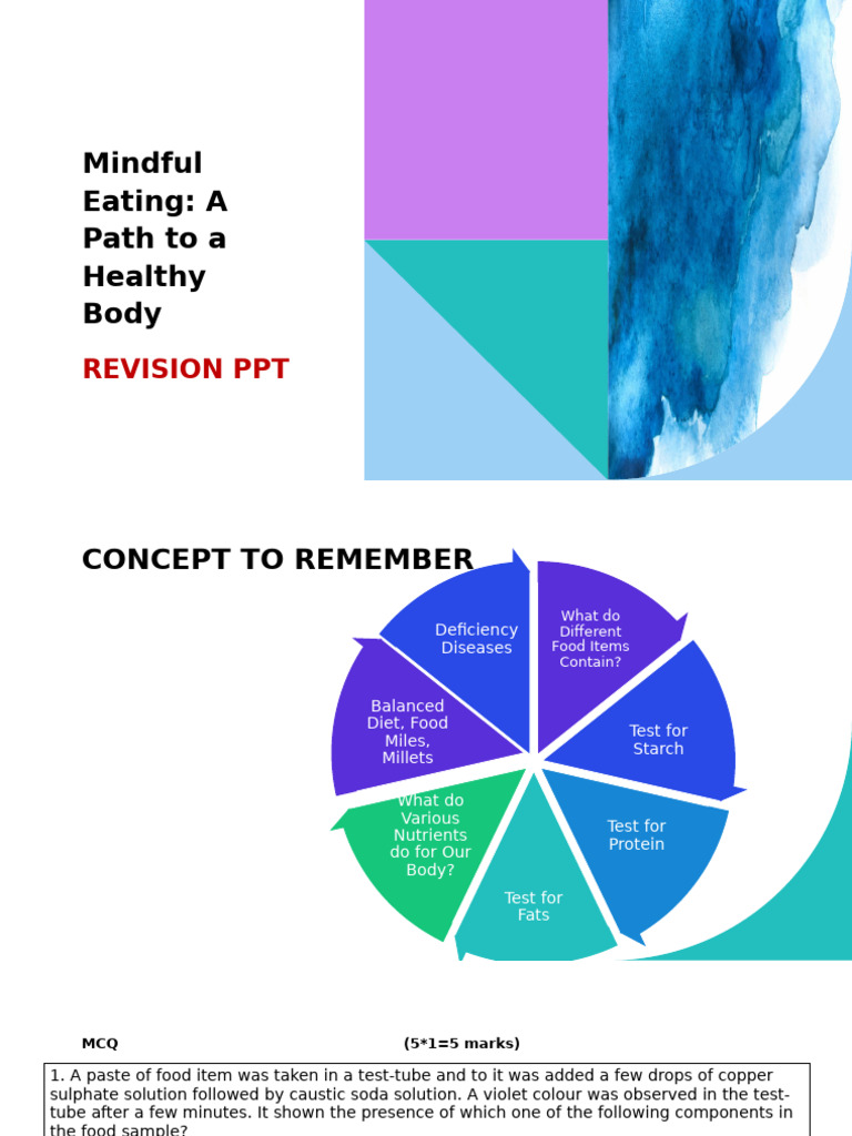 Mindful Eating and Nutritional Insights | PDF | Foods | Nutrients