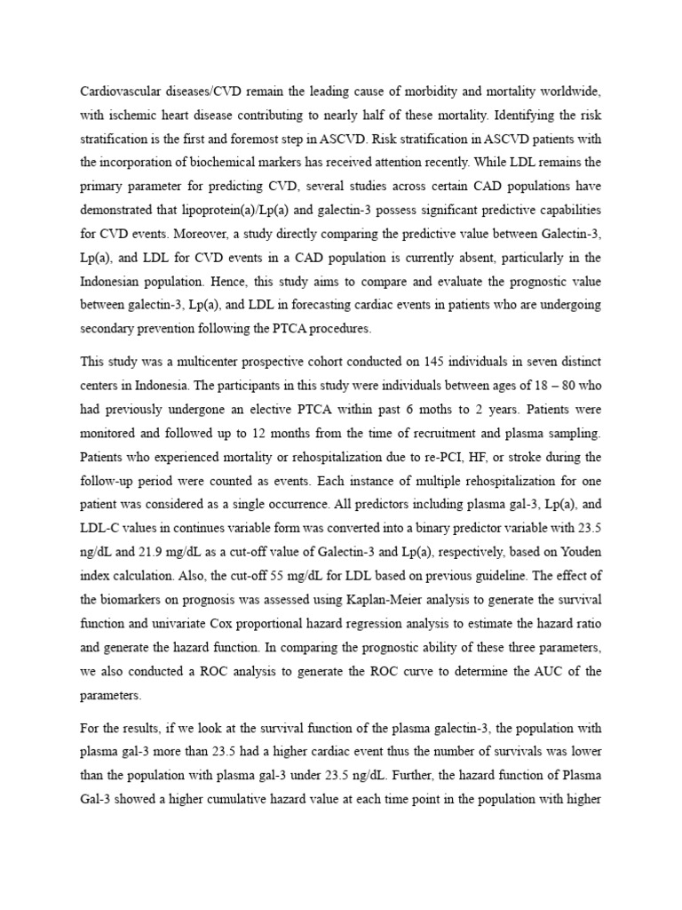 Manuscript ASMIHA | PDF | Receiver Operating Characteristic | Low ...