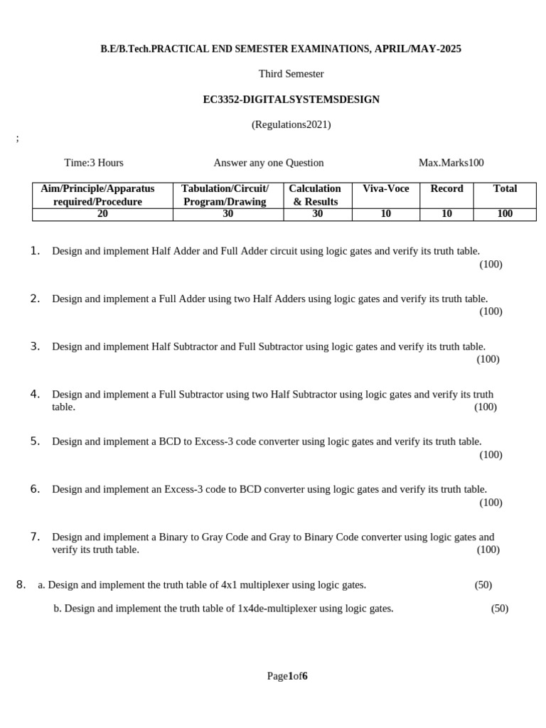 DSD QS | PDF | Arithmetic | Digital Electronics