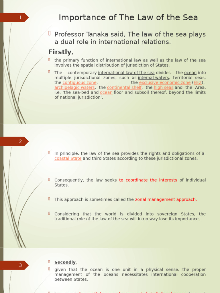 Codification of The Law of The Sea | PDF | Territorial Waters | United ...