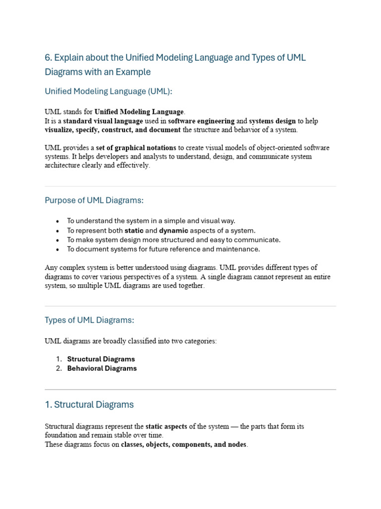 OOSE UNIT 2 | PDF | Unified Modeling Language | Class (Computer Programming)