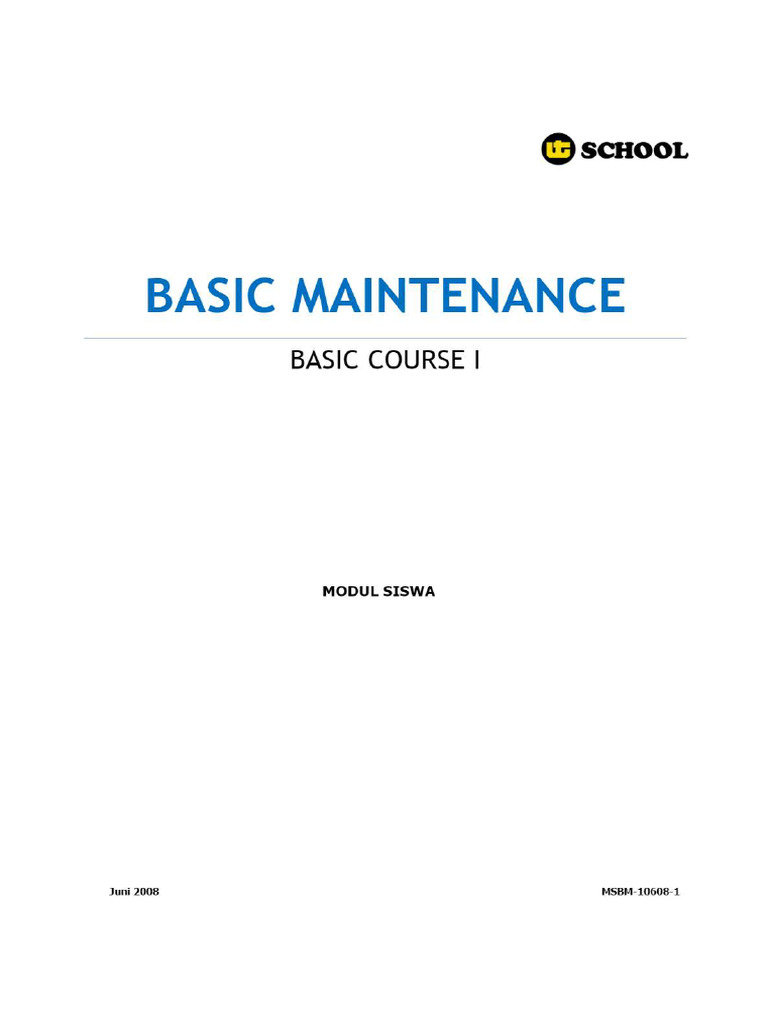 Basic Maintenance | PDF