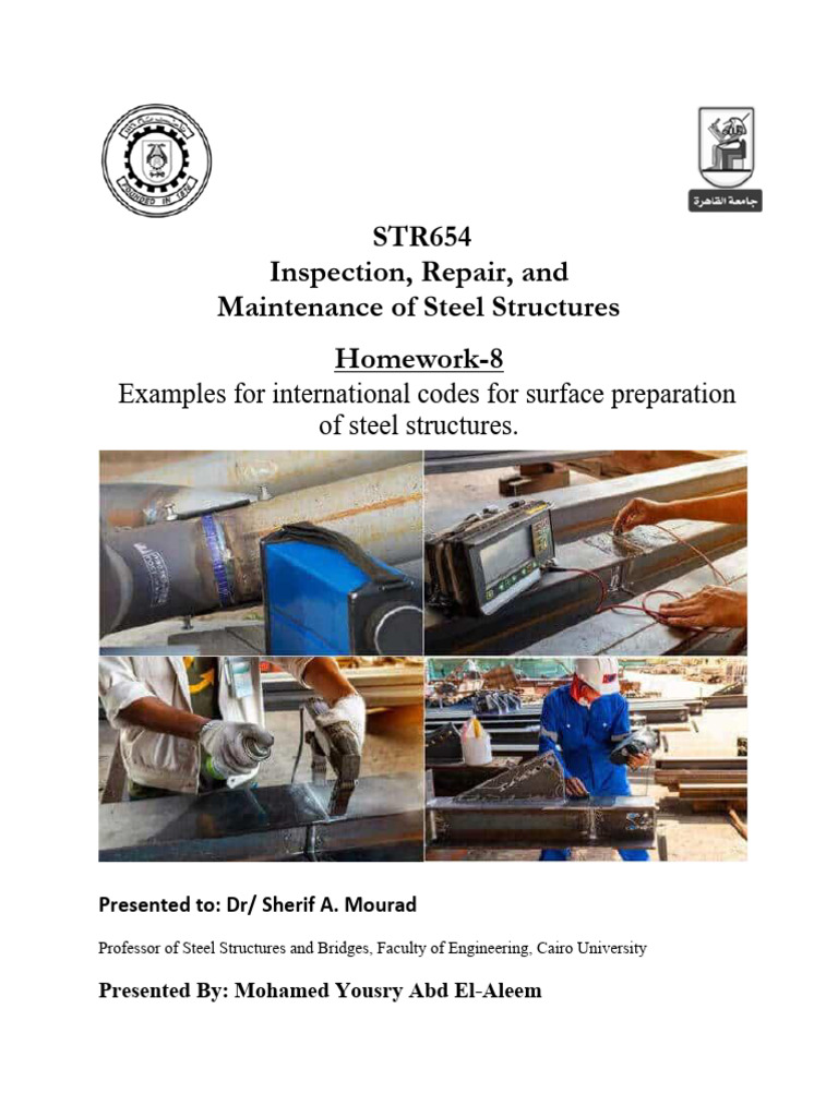 Examples For International Codes For Surface Preparation of Steel ...