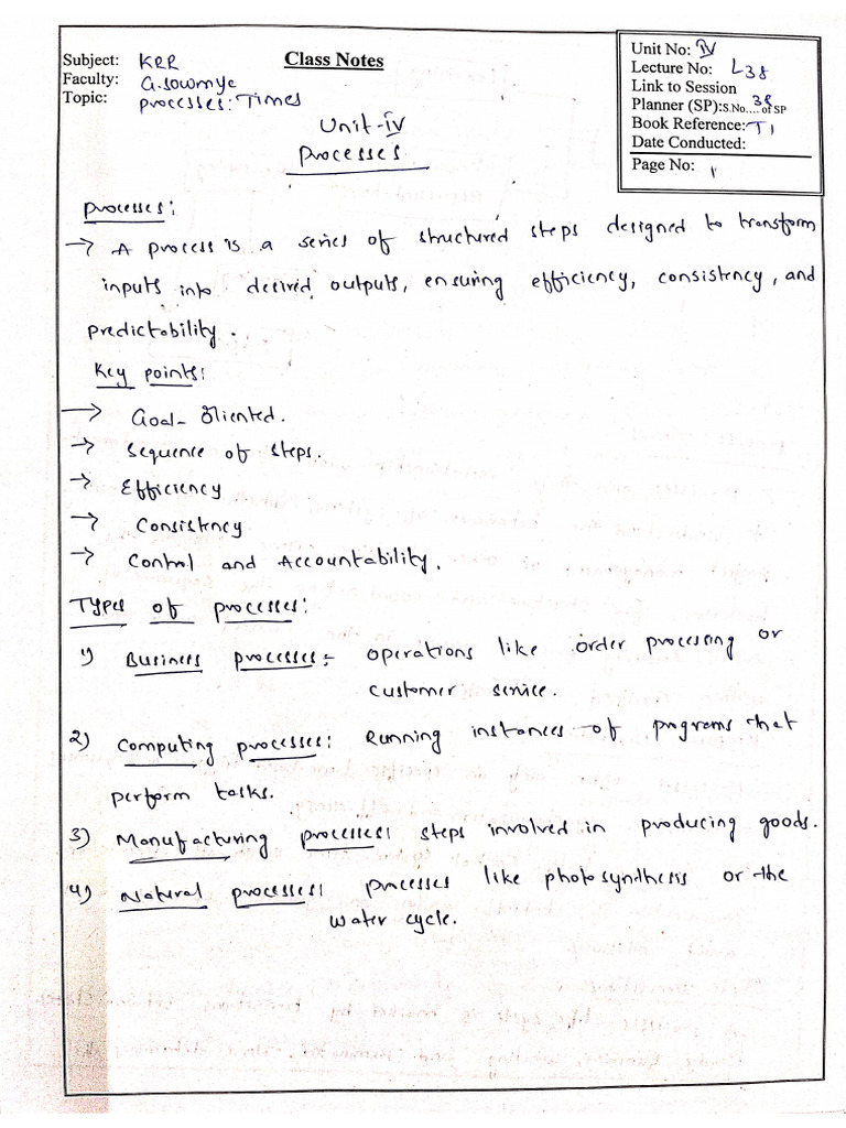 Unit 4 Handwritten Notes KRR | PDF