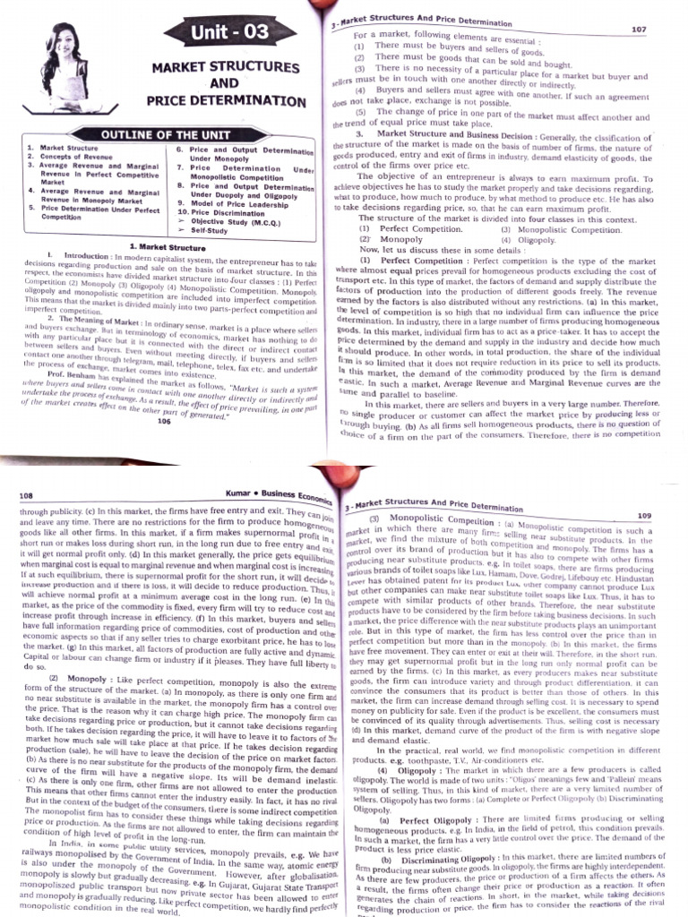 Eco Unit 3 MCOM sem 1 | PDF