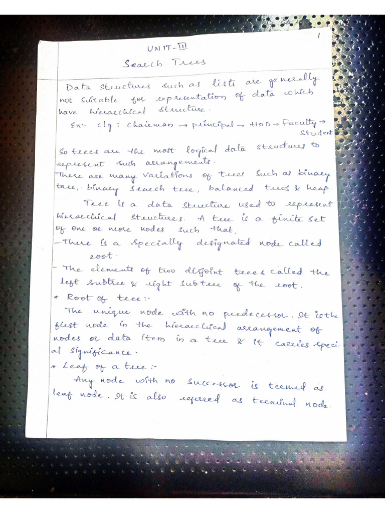 DS-UNIT-3 SEARCH TREES | PDF