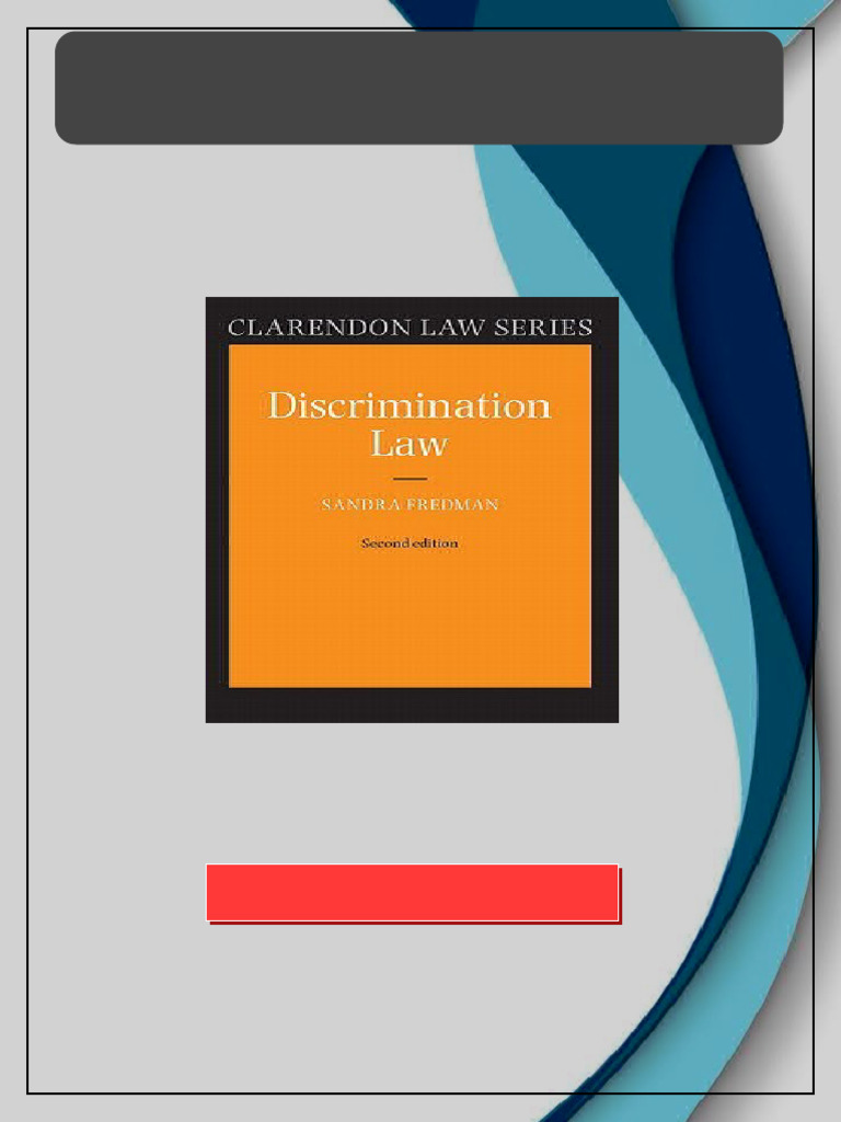 Discrimination Law Sandra Fredman online version | PDF