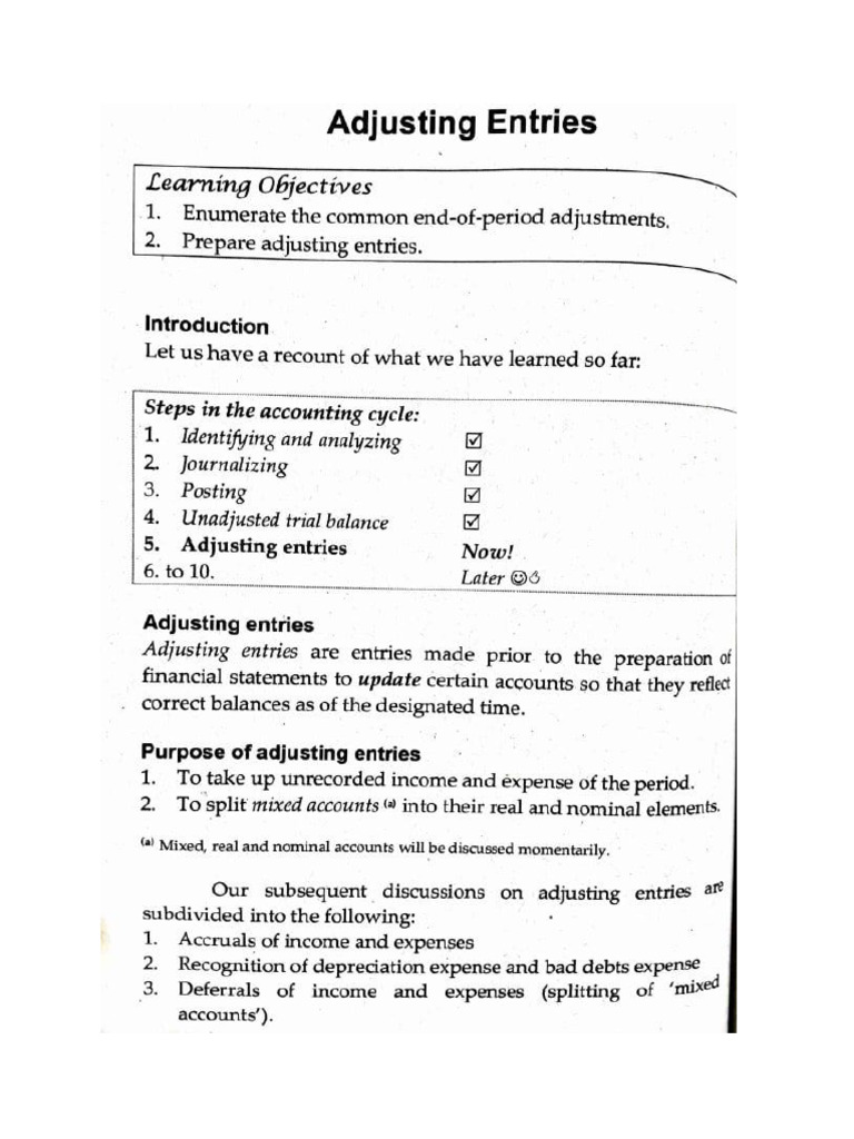 C7 Adjusting Entries | PDF