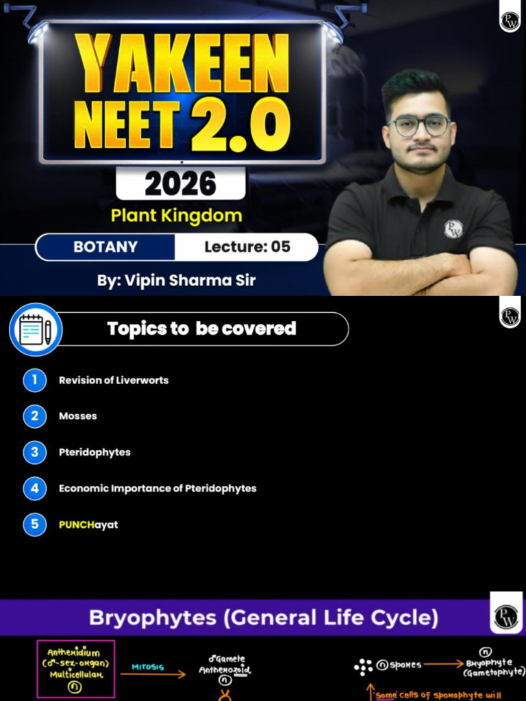 Plant Kingdom 05 Class Notes | PDF