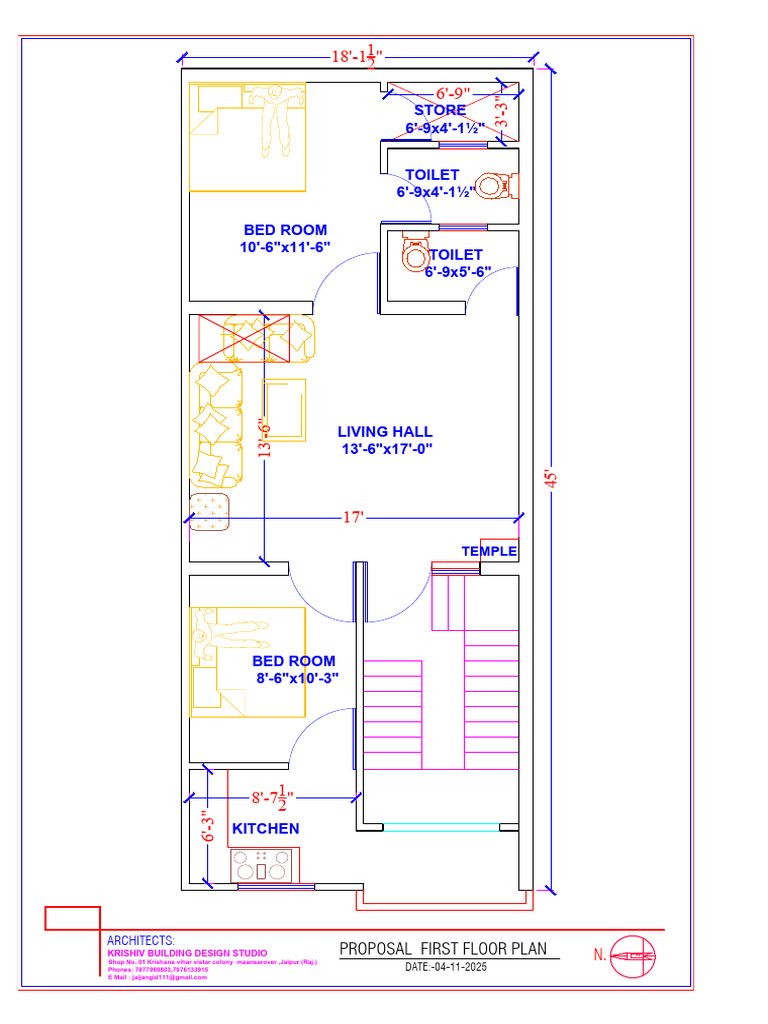 Uma Shanker Ji Residence First Floor Plan Jaipur (04!11!2025)-Model | PDF